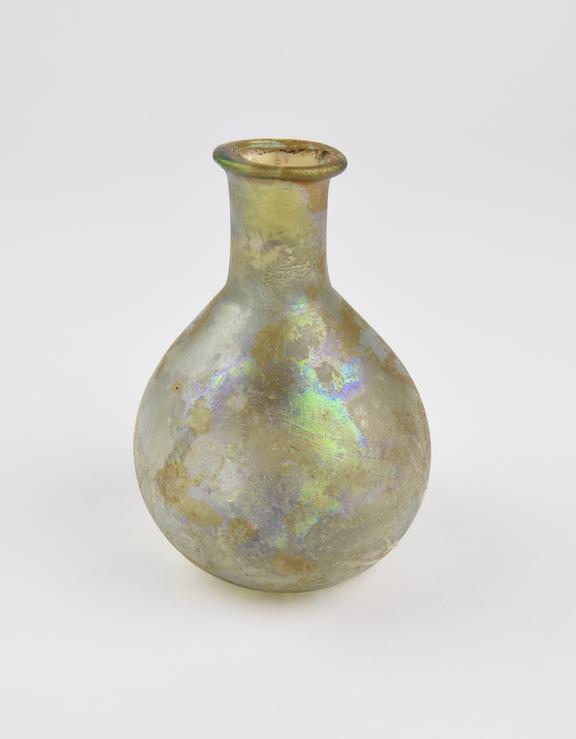 Glass flask, Roman 151-300AD | Science Museum Group Collection
