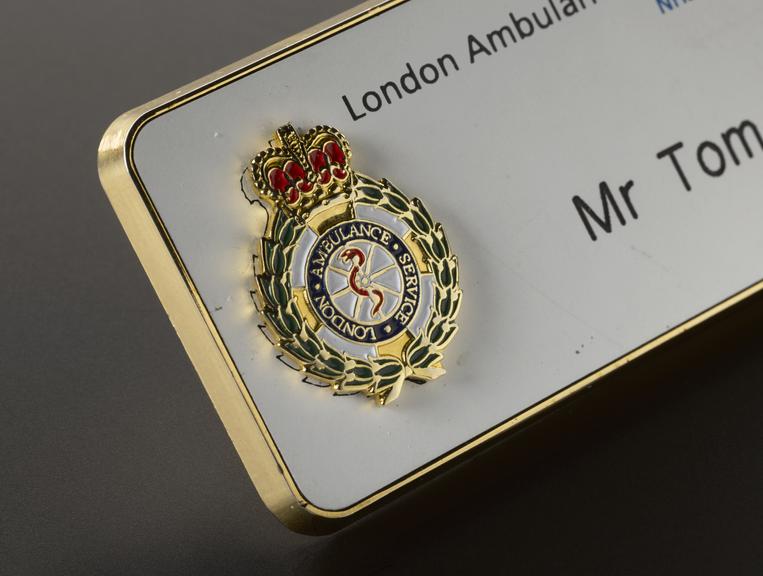 London Ambulance Service name badge | Science Museum Group Collection