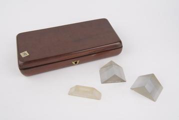Glass prisms in box | Science Museum Group Collection