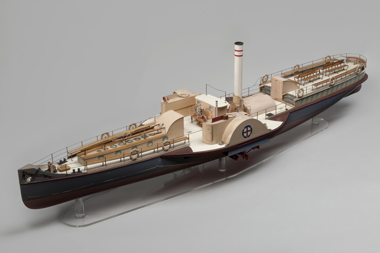Whole model of the River Thames paddle steamer 'Orlando' | Science ...