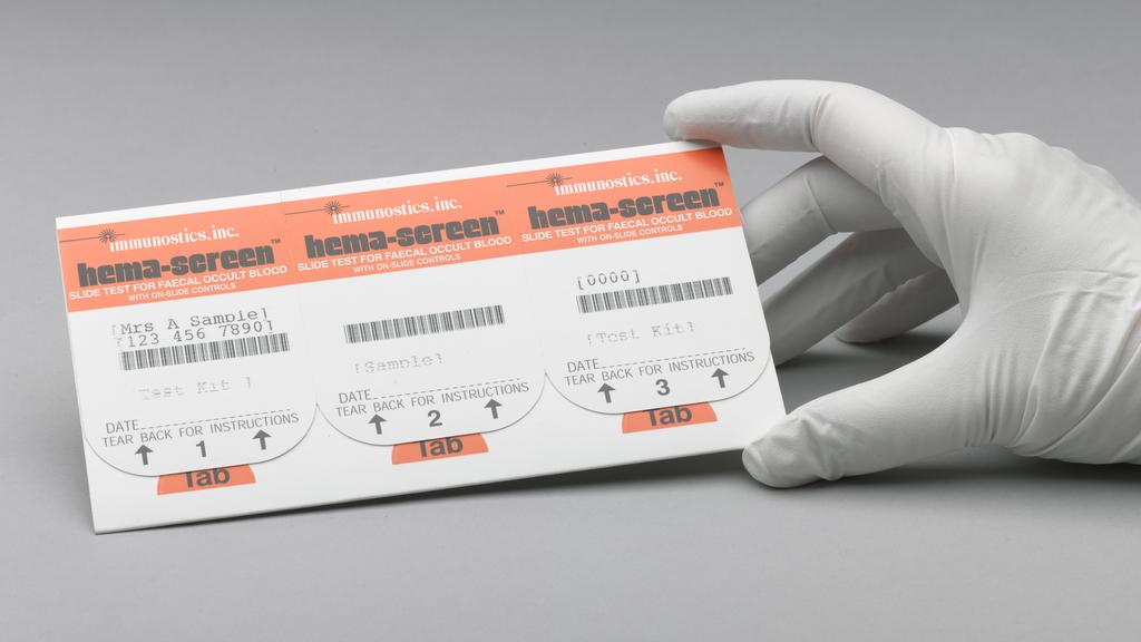 Hema-Screen slide test for faecal occult blood | Science Museum Group ...