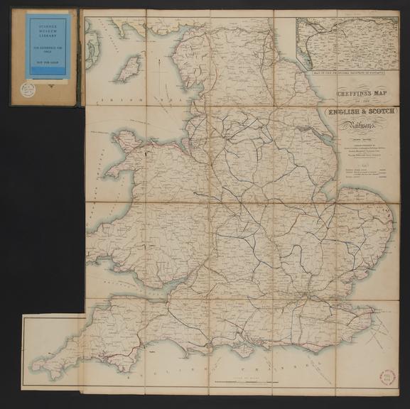 Cheffins's Map of the Railways in England and Scotland | Science Museum ...