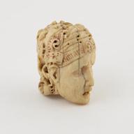 Ivory model of half a human head, half a skull | Science Museum Group ...
