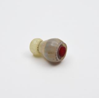 Glass object, possibly a stopper | Science Museum Group Collection