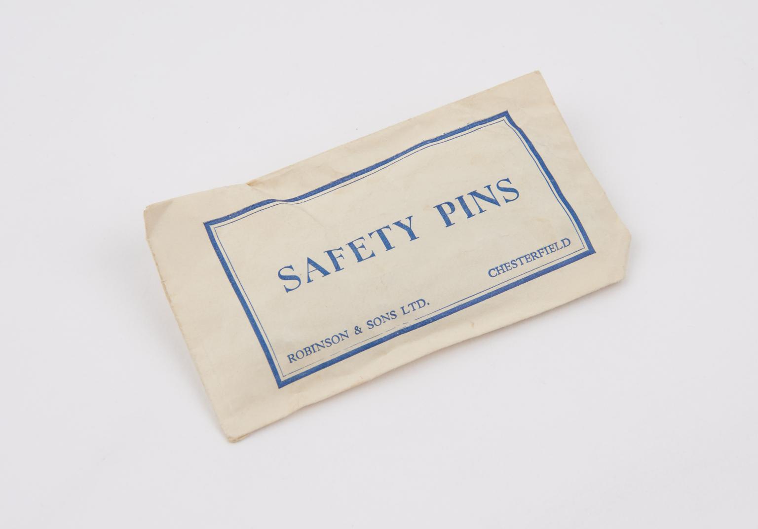 Packet of safety pins by Robinson and Sons Ltd. | Science Museum Group ...