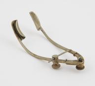 Clarke eyelid retractor used by pathologists to open eyelids whilst ...