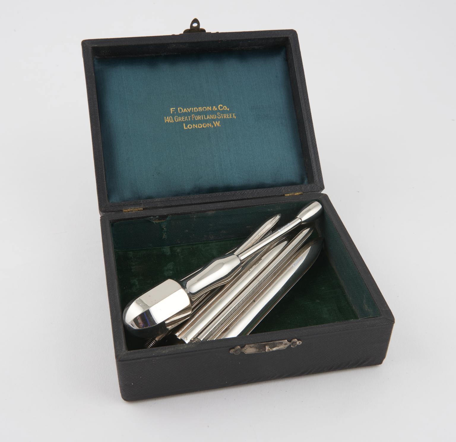 Set of five Guyon's rectal dilators with removeable handle | Science ...