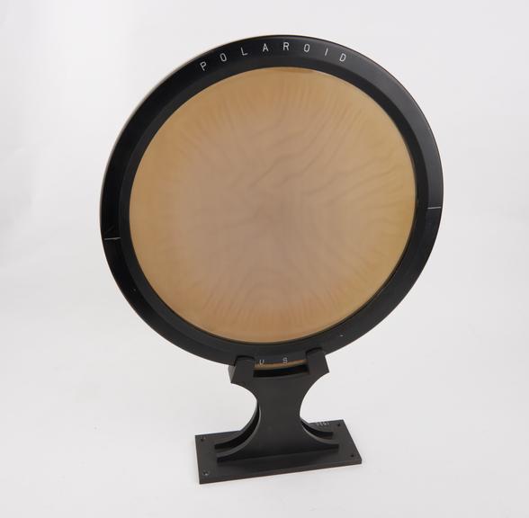 Ten-inch circular polaroid disc | Science Museum Group Collection