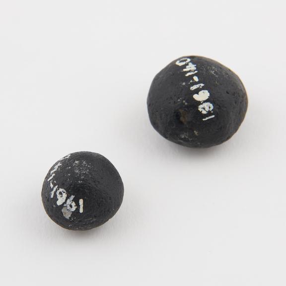 Two specimens of Tektites (lens core type): from Diamantina Country ...