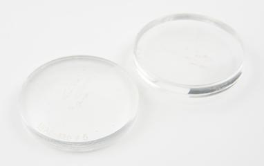 Samples of ophthalmic lens blanks | Science Museum Group Collection