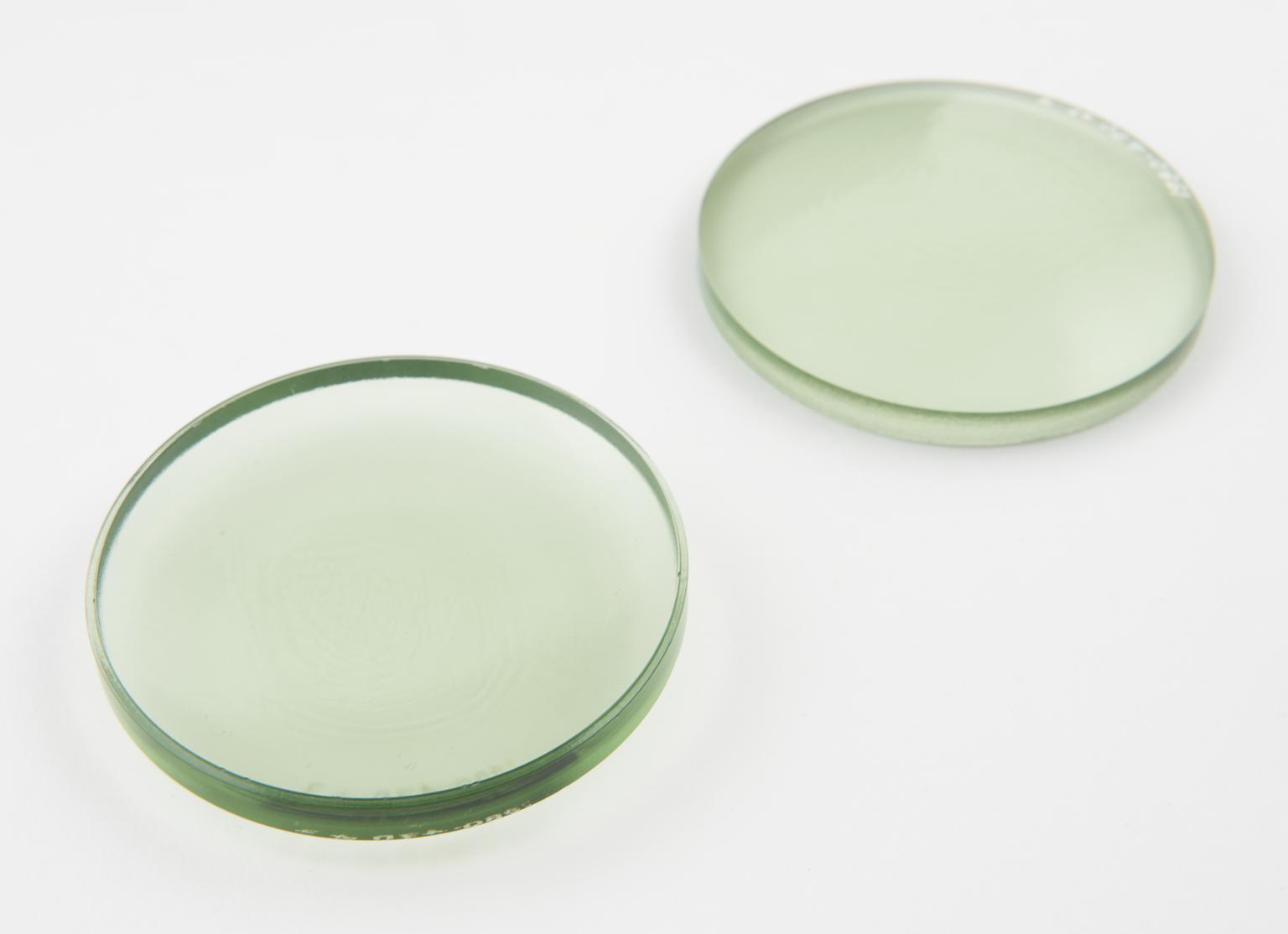Samples of ophthalmic lens blanks | Science Museum Group Collection