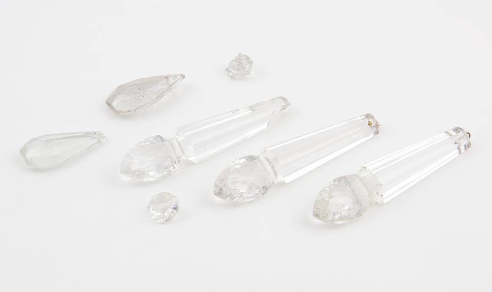 Series of glass drops for chandeliers | Science Museum Group Collection