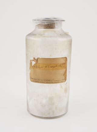 Bottle, clear glass | Science Museum Group Collection