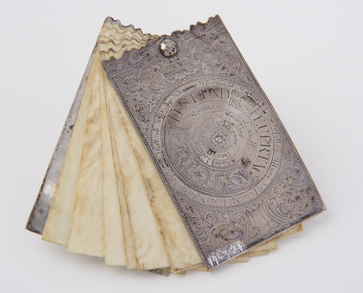 Silver perpetual calendar, dated 1765 | Science Museum Group Collection