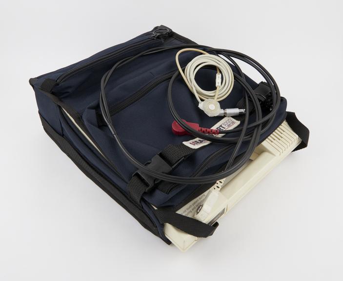 Heartstart 3000, battery operated micro-controlled defibrillator ...