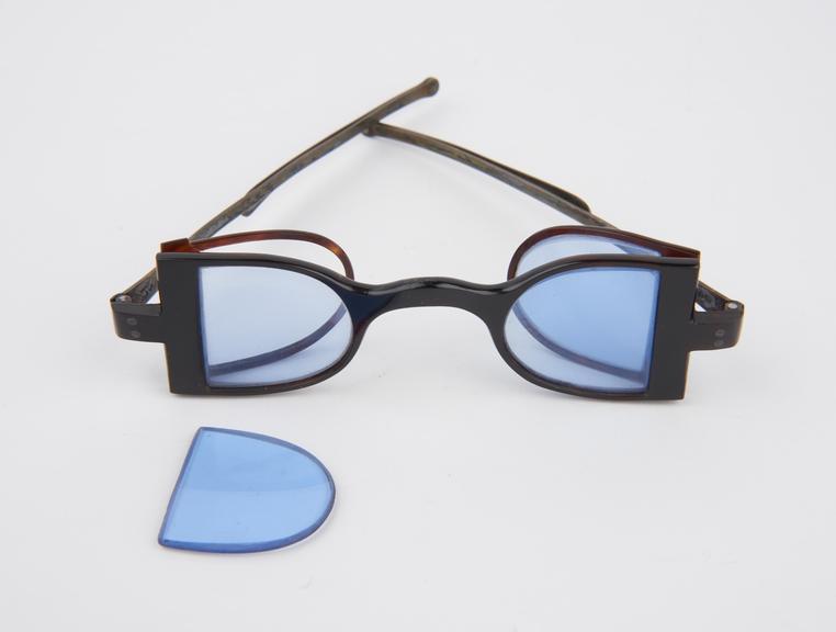 'Eye-preserver' spectacles with sets of D-shaped lenses | Science ...