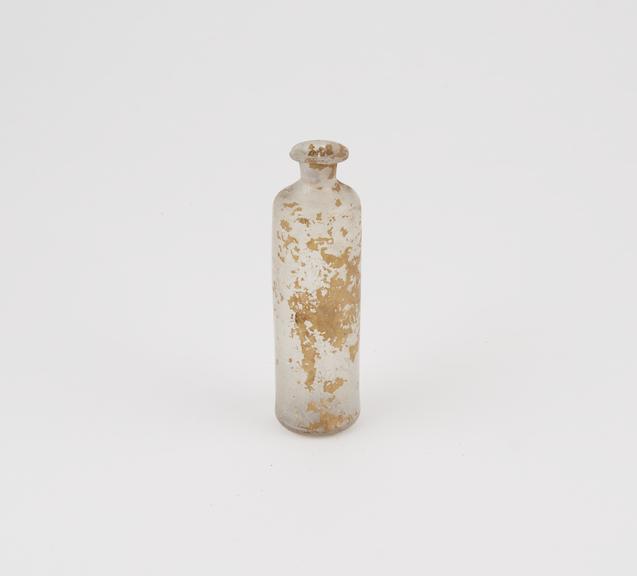 Glass bottle, cylindrical, found in London | Science Museum Group ...