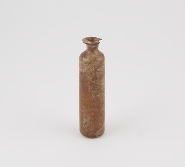 Glass bottle, cylindrical, found in London | Science Museum Group ...