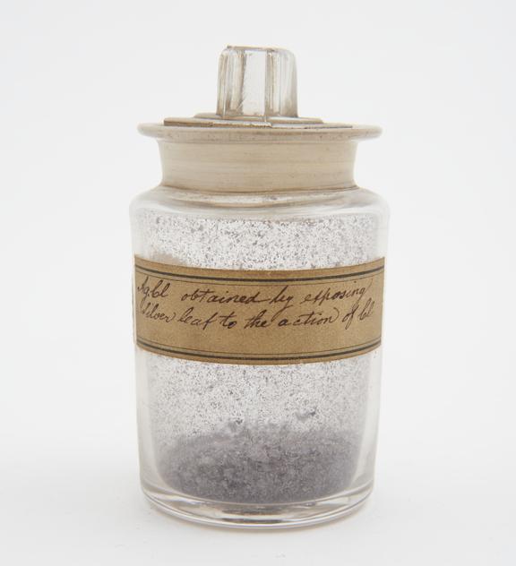 Chloride of silver obtained by exposing silver leaf to the action of ...