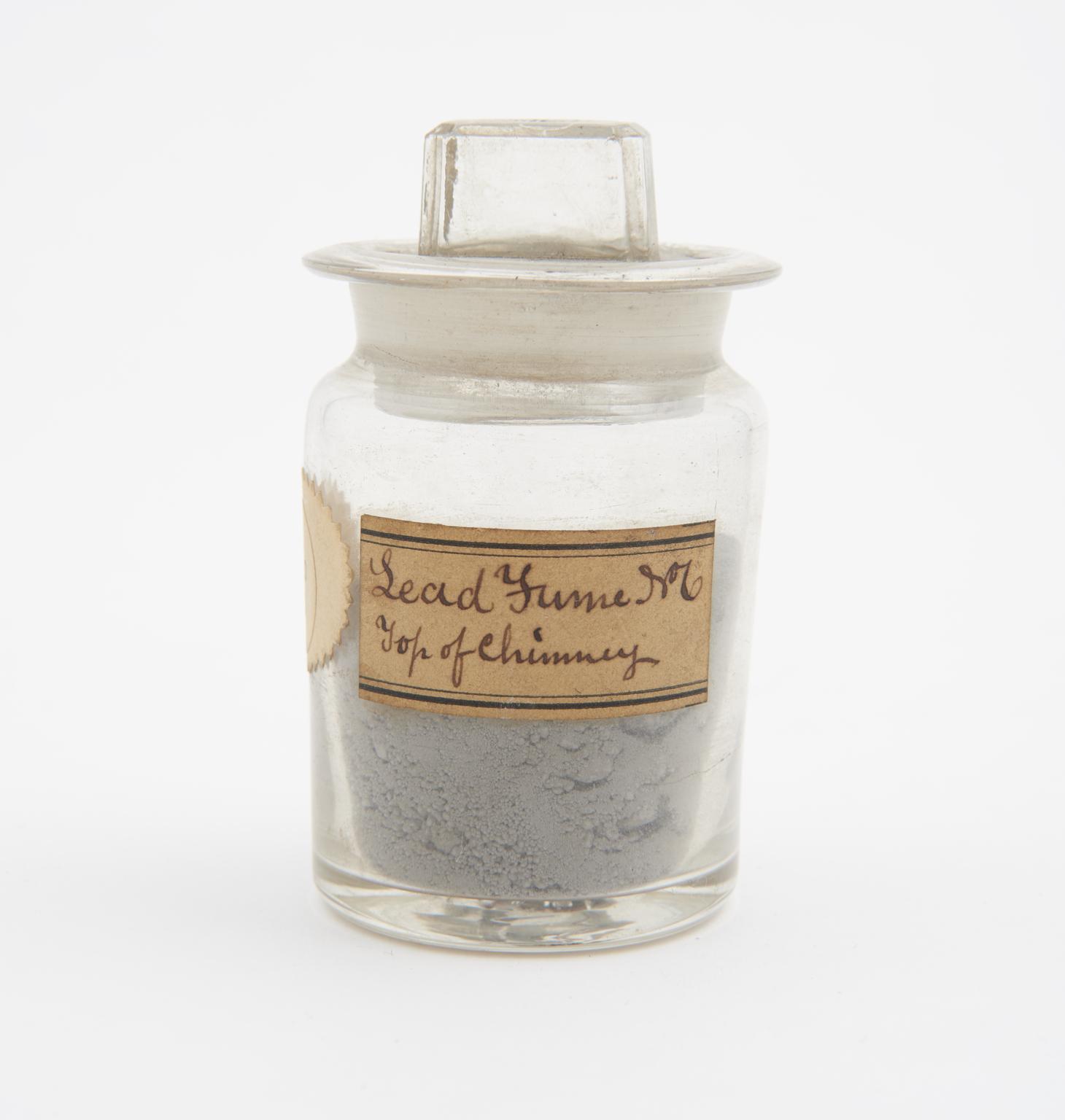 Series of lead fumes from different parts of the same condensing system ...