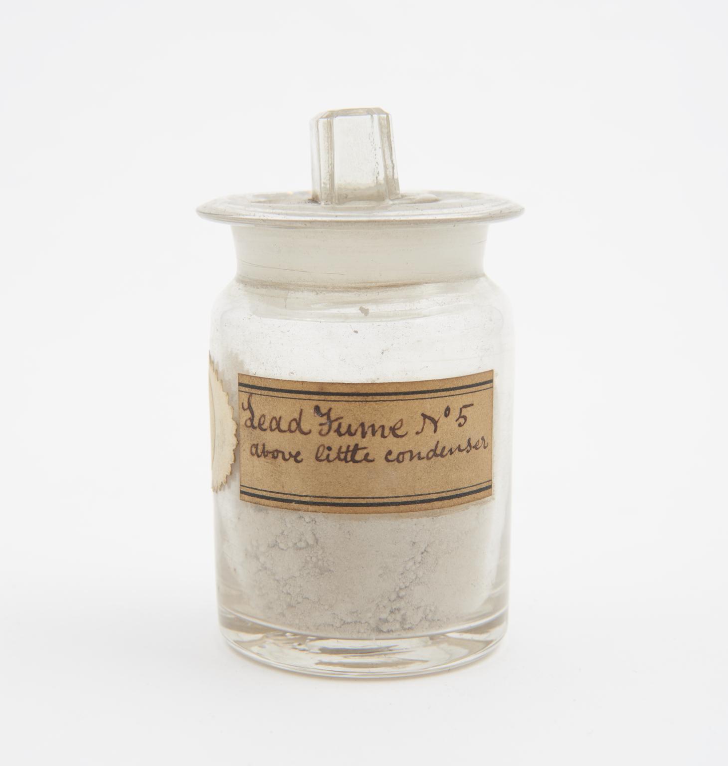 Series of lead fumes from different parts of the same condensing system ...