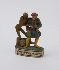 Statue of a cadaver with the Merchant | Science Museum Group Collection