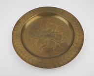 Large circular plate with fairly deep well and everted rim | Science ...