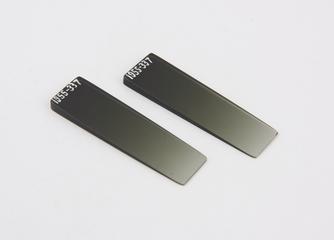 Wedge-shaped glass prism with variable density tint | Science Museum ...