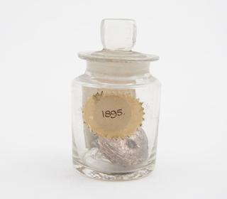 Purified silver in the form of a button | Science Museum Group Collection