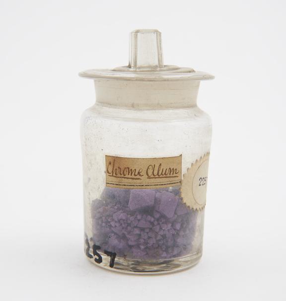 Chrome alum, or potassium chromic sulphate | Science Museum Group ...