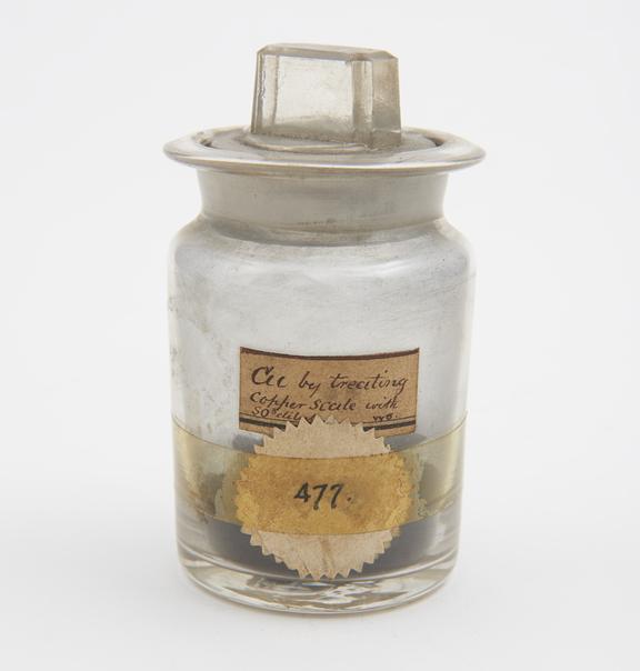 copper prepared from copper scale | Science Museum Group Collection