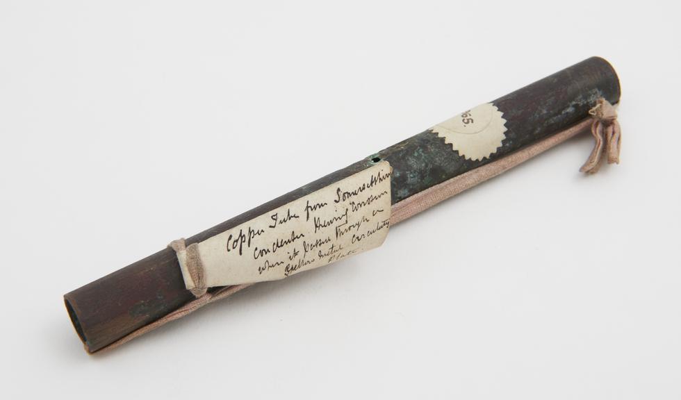 Corroded copper tube from steam boiler | Science Museum Group Collection