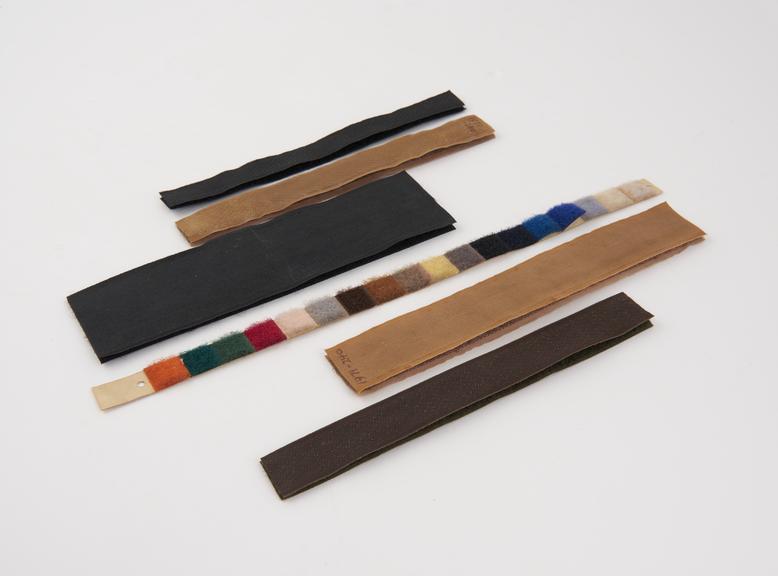 Five samples of Velcro fastenings | Science Museum Group Collection