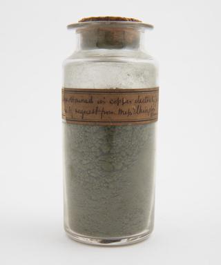 Residue obtained in copper eletrotyping | Science Museum Group Collection