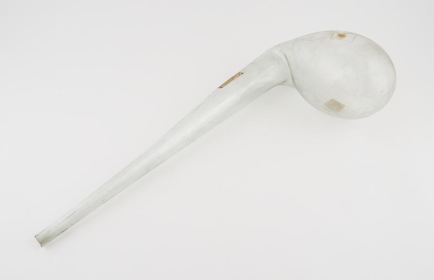 Retort, glass,long stem, hand blown | Science Museum Group Collection