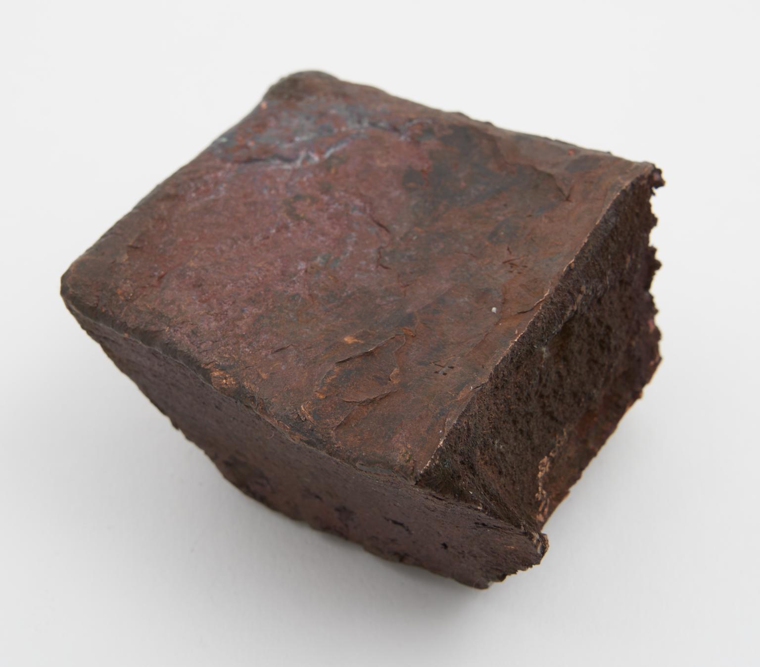 Set of seven specimens illustrating the process of copper refining ...