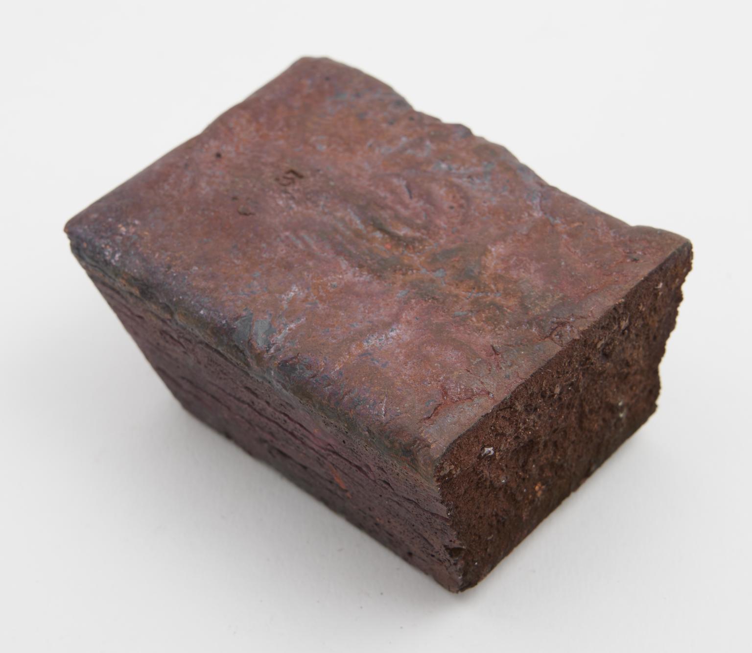 Set of seven specimens illustrating the process of copper refining ...