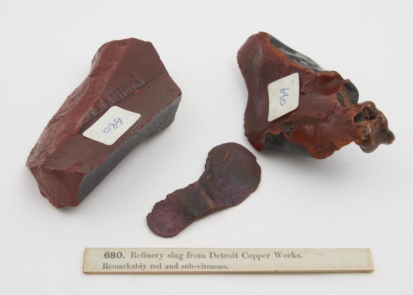 Refinery slag from Detroit Copper Works | Science Museum Group Collection
