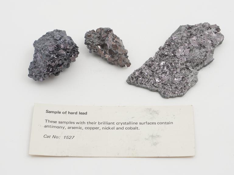 Samples of hard lead | Science Museum Group Collection