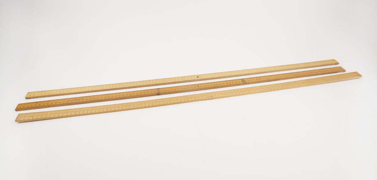 Two wooden metre rules | Science Museum Group Collection