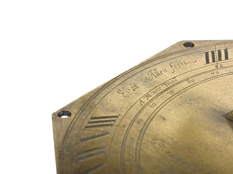 Sun-and-moon dial by Elias Allen | Science Museum Group Collection