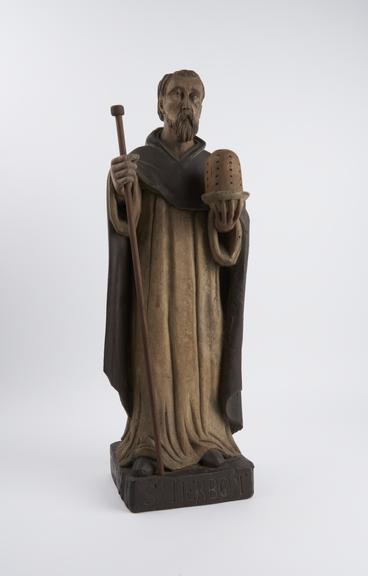 Wooden statue of Saint Herbert | Science Museum Group Collection