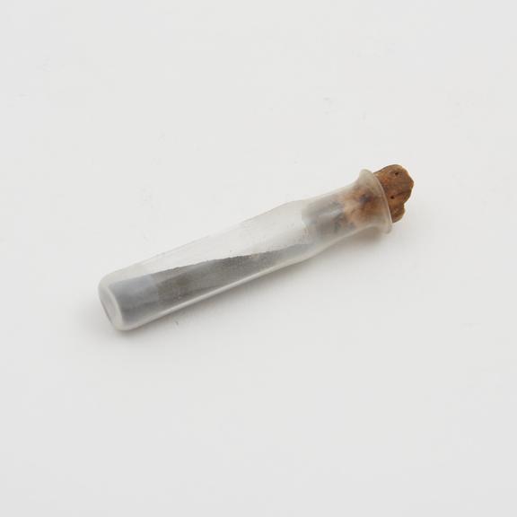 Tungsten grains left after dissolving an alloy of tungsten and silver ...