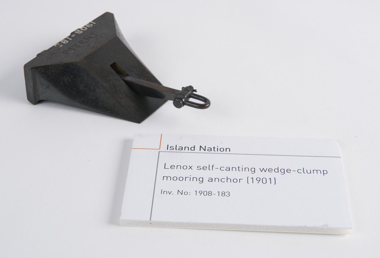 Model, of 'Lenox' wedge-clump mooring anchor | Science Museum Group ...