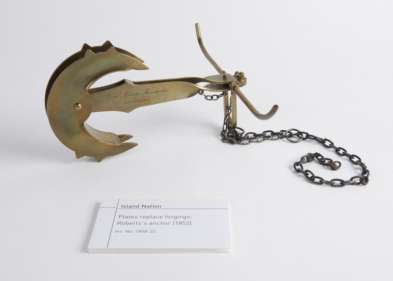 Model of Robert's Patent anchor | Science Museum Group Collection