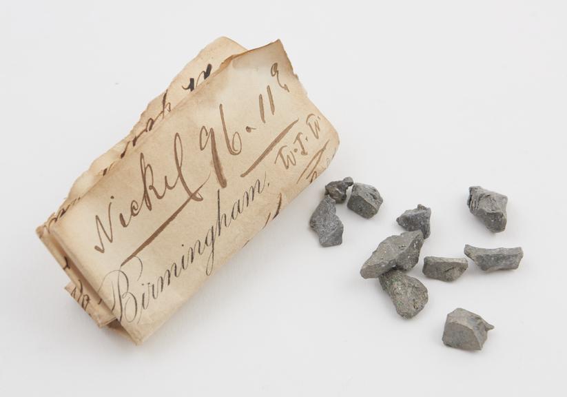 Refined nickel in fragments produced in Birmingham | Science Museum ...