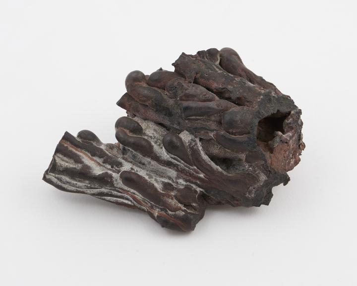 Concretion from the base of a cobalt and nickel furnace | Science ...