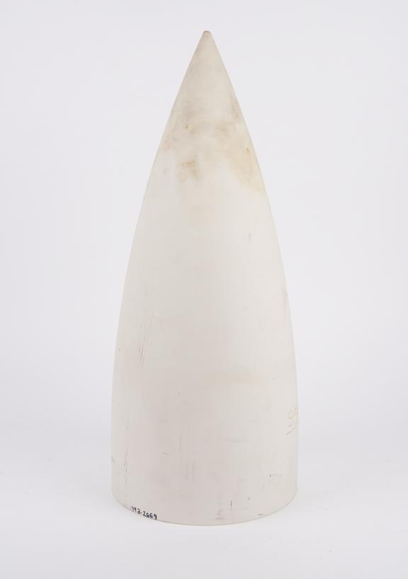 Nose-cone of missile made of unfired ceramic. | Science Museum Group ...