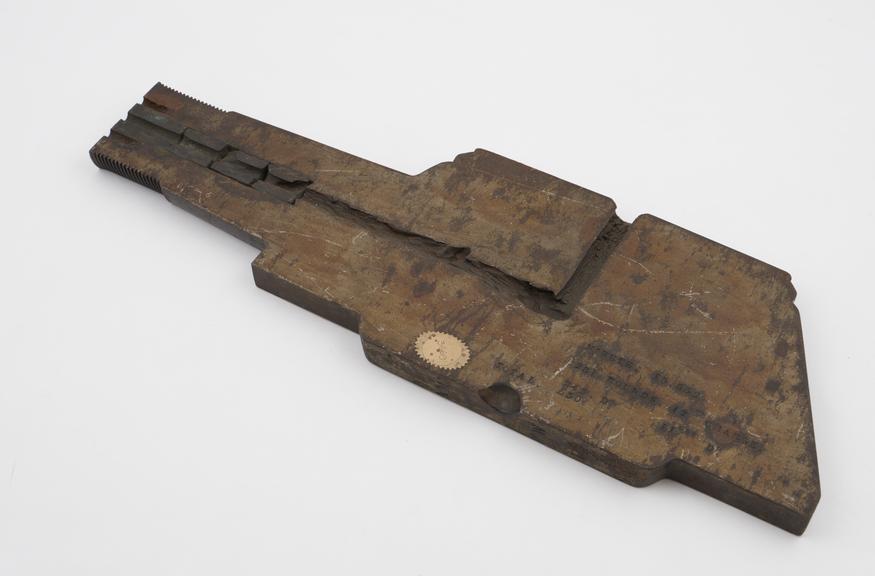 Part of the breach of a cannon showing the touch-hole and tube after ...