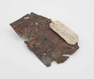 Copper sheathing from H.M.S. "Petrel" | Science Museum Group Collection